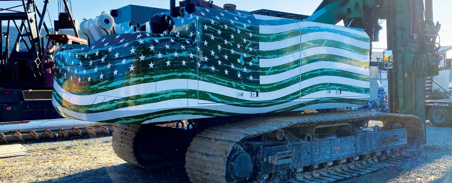 CUSTOM HEAVY EQUIPMENT WRAP FOR ZAMBORELLI