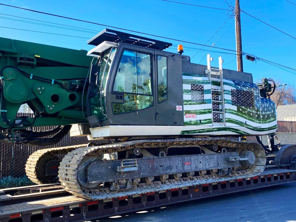 CUSTOM HEAVY EQUIPMENT WRAP FOR ZAMBORELLI