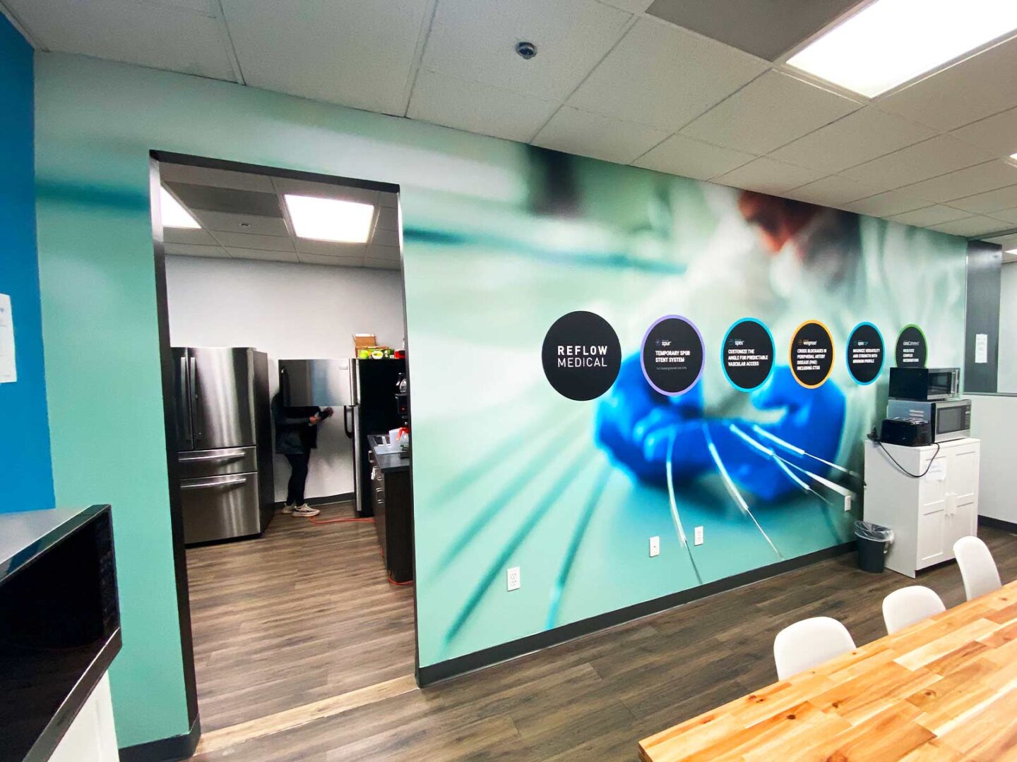 Custom Office Wall Graphics for Reflow Medical