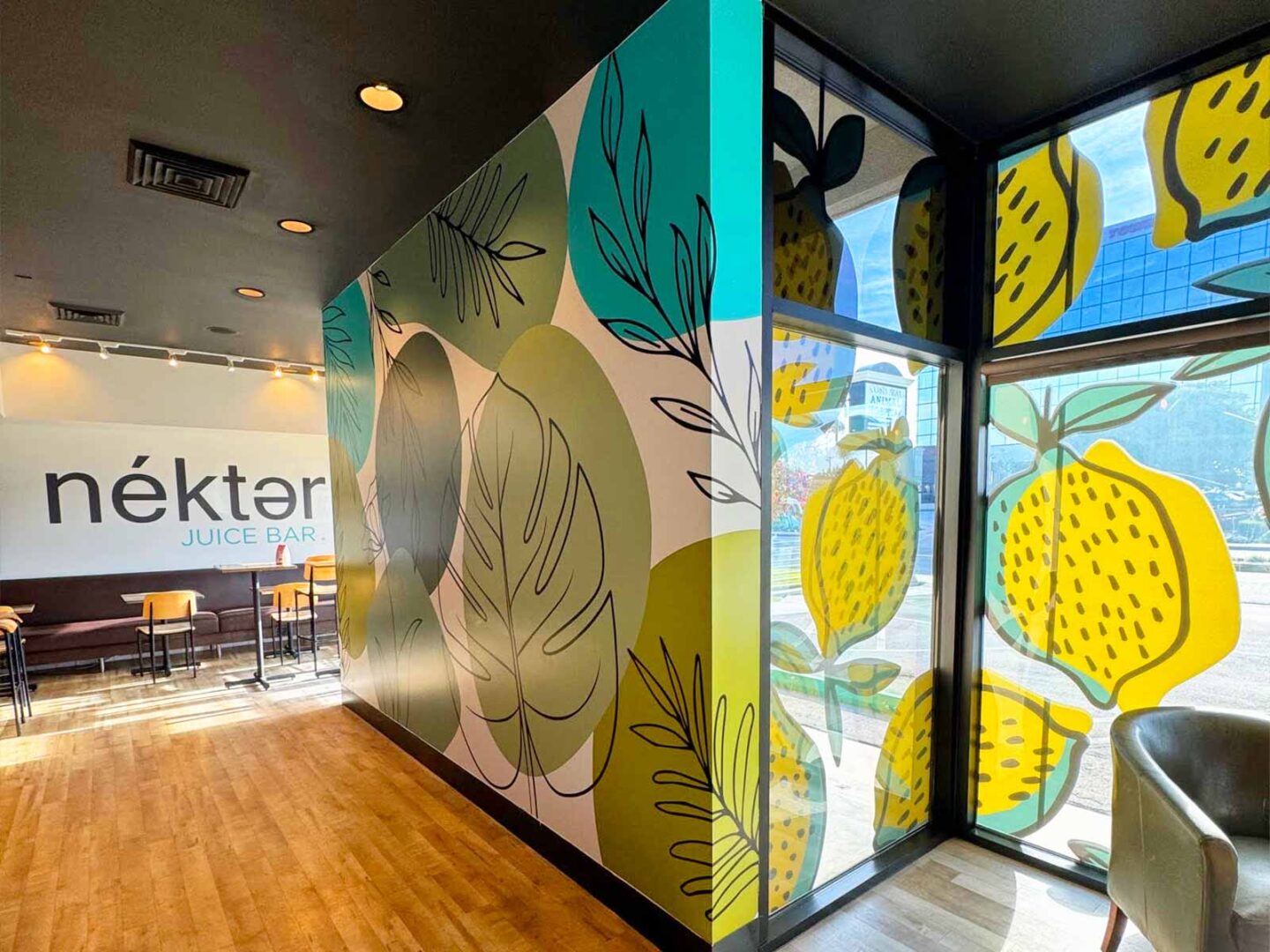 WINDOW & WALL VINYL GRAPHICS FOR NEKTER STORE
